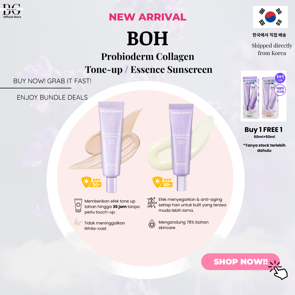 Jual Bioheal BOH Probioderm Collagen Tone-up / Essence Sunscreen SPA50 ...