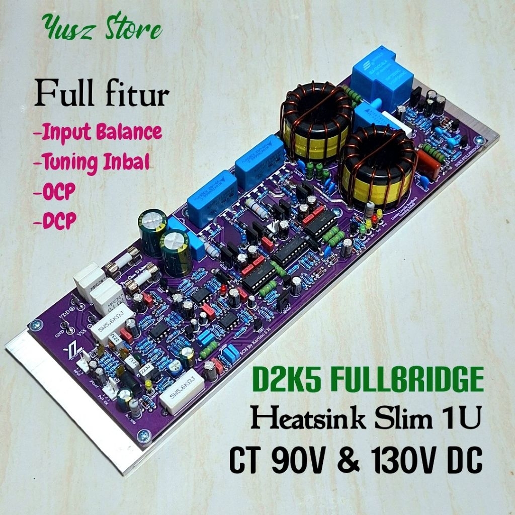 Jual Slim 1U Class D 2K5 Fullbridge Limiter Full fitur D2k5 Power Amplifier | Shopee Indonesia