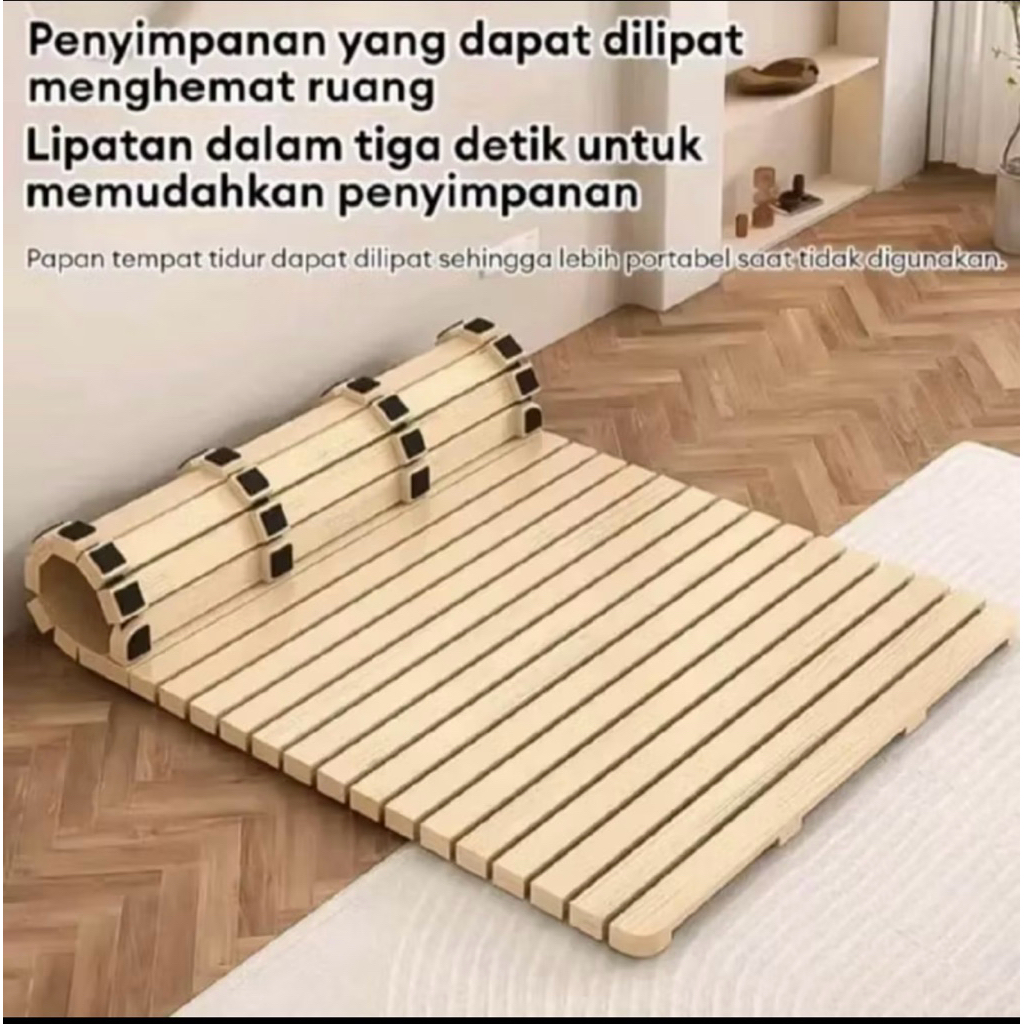 Jual Kasur Lipat Pallet Kayu Tatakan Dipan Kasur Solid Kasur Tatami ...