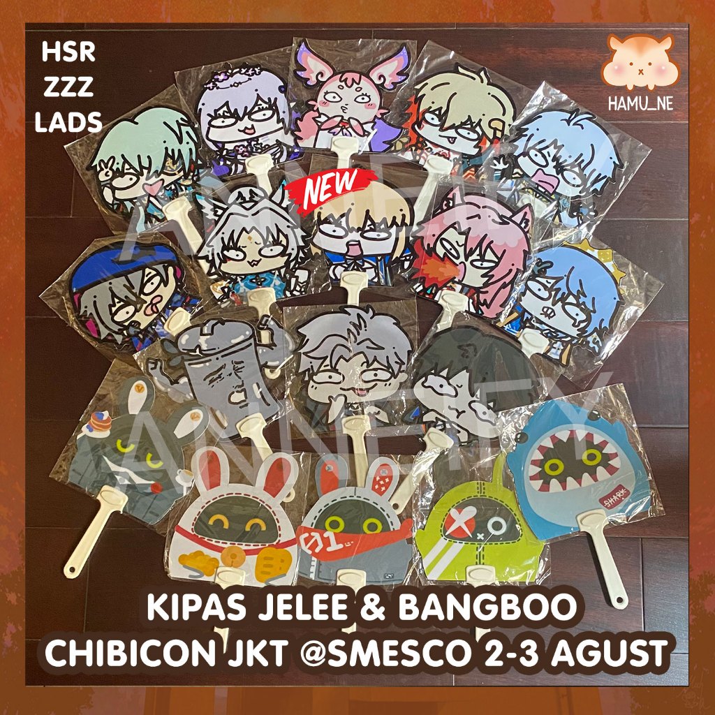Jual Kipas Jelee Honkai Star Rail HSR ZZZ Zenless Zone Zero Love and ...