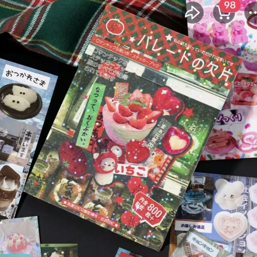 Jual Japanese sticker book heisei retro juminocore sticker deco hp ...