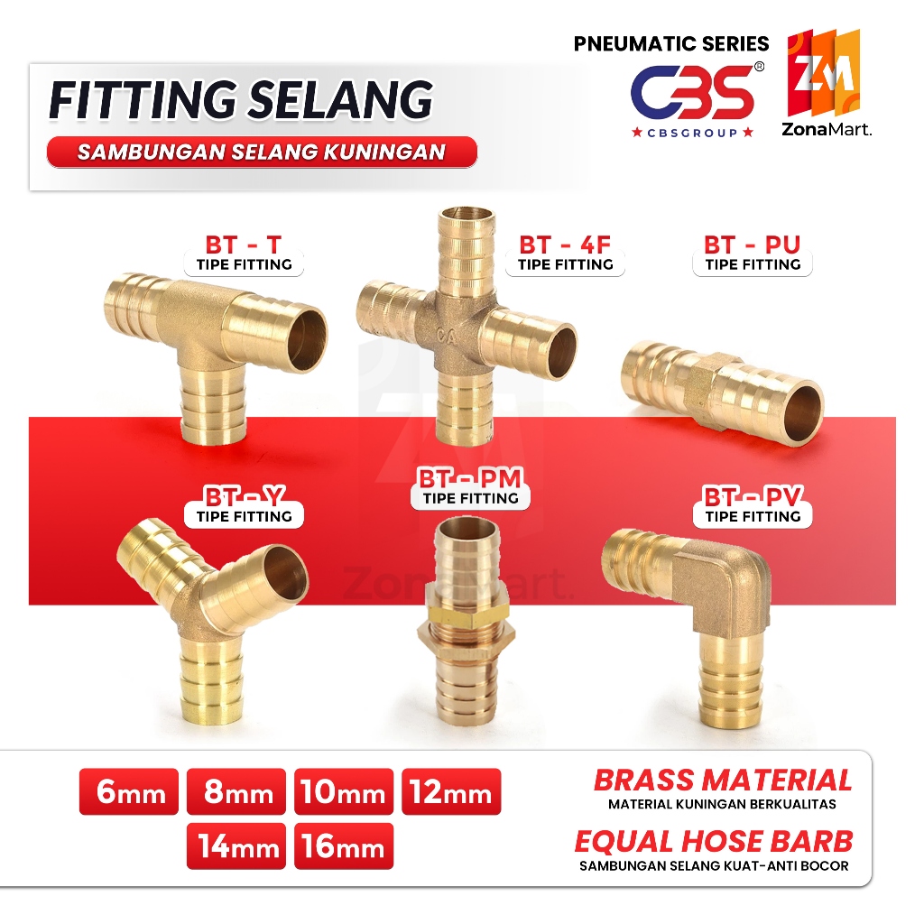 Jual Sambungan selang Kuningan / Konektor Adaptor Selang Pipa HOSE ...