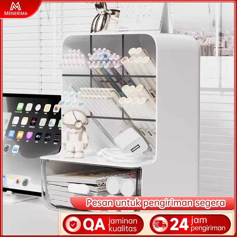 Jual Desk Organizer Rak Buku Meja Tempat Penyimpanan Alat Tulis ...