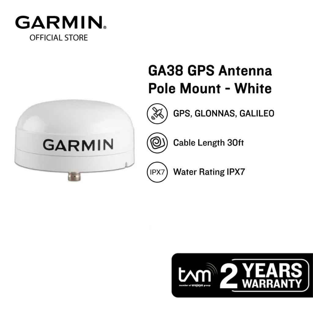 Jual Garmin GA38 GPS Antenna Pole Mount - White | Shopee Indonesia