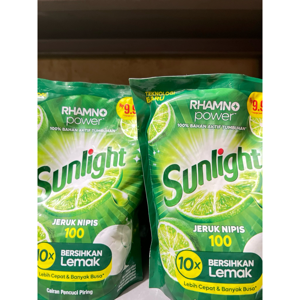 Jual Sunlight Jeruk Nipis Cairan Pencuci Piring Rhamno Power 430gr ...