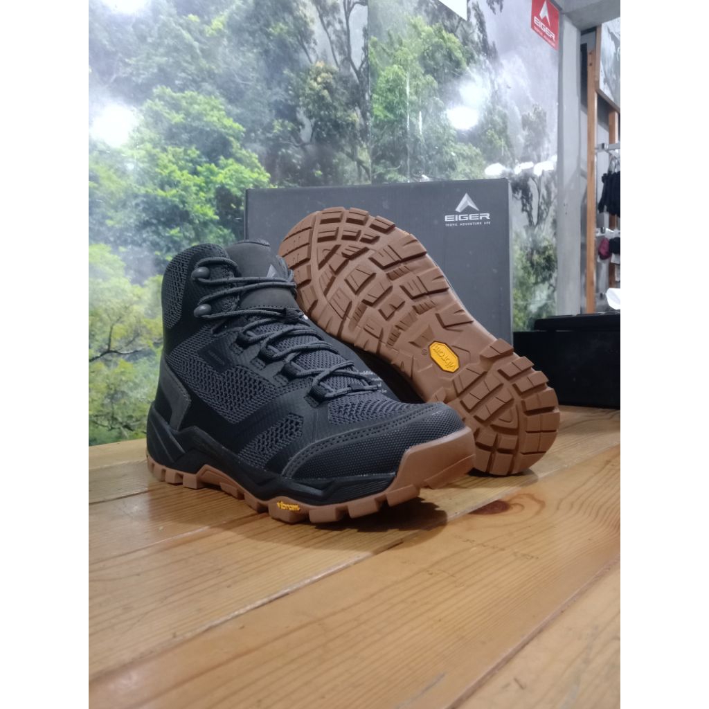 Jual EIGER VIPERA BLACK sepatu gunung hiking | Shopee Indonesia