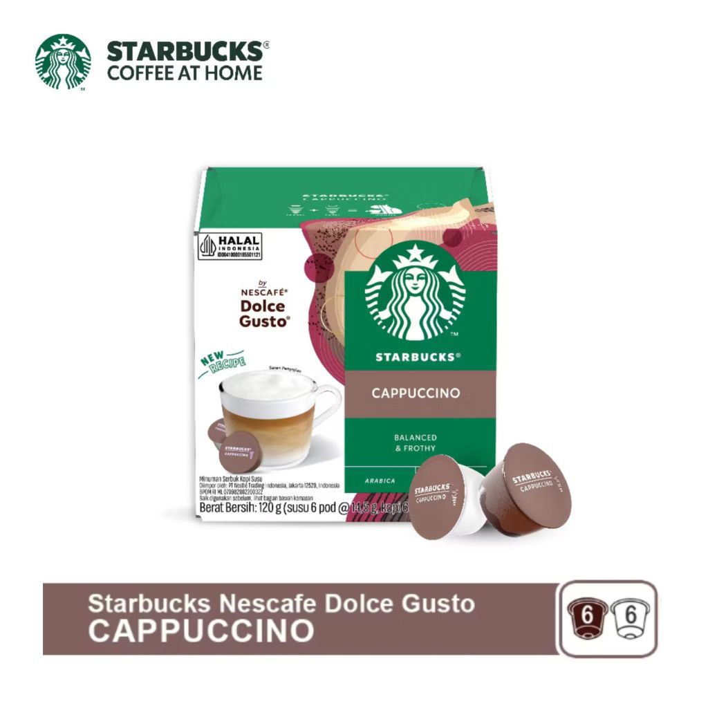 Jual Kopi Kapsul Starbucks Cappuccino - 12 Capsule /Box | Shopee Indonesia