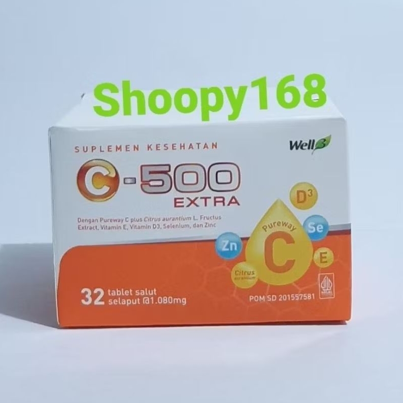 Jual CNI Well3 C 500 Extra Well 3 C-500 Vitamin C isi 32 tablet | Shopee Indonesia