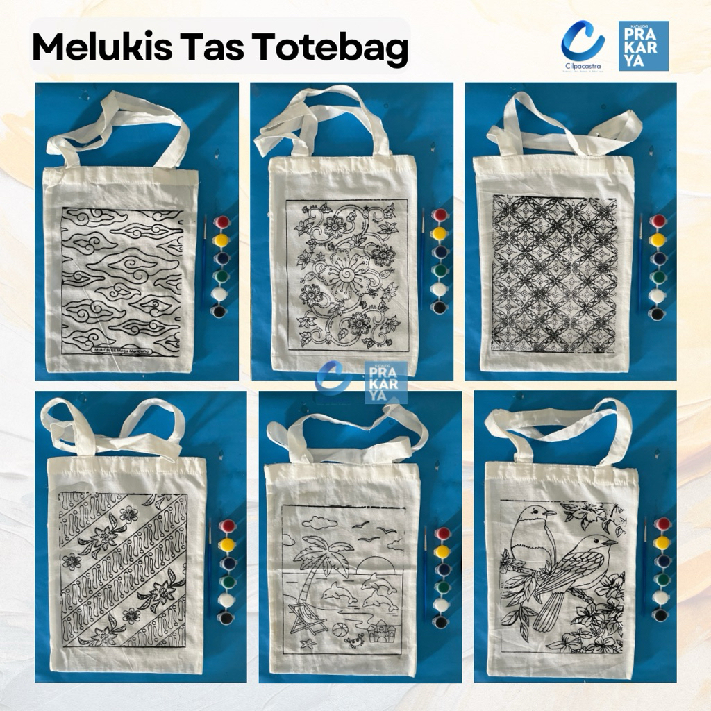 Jual Paket Membatik Kain Tas Totebag, Tas Lukis, Prakarya Sekolah Tas ...