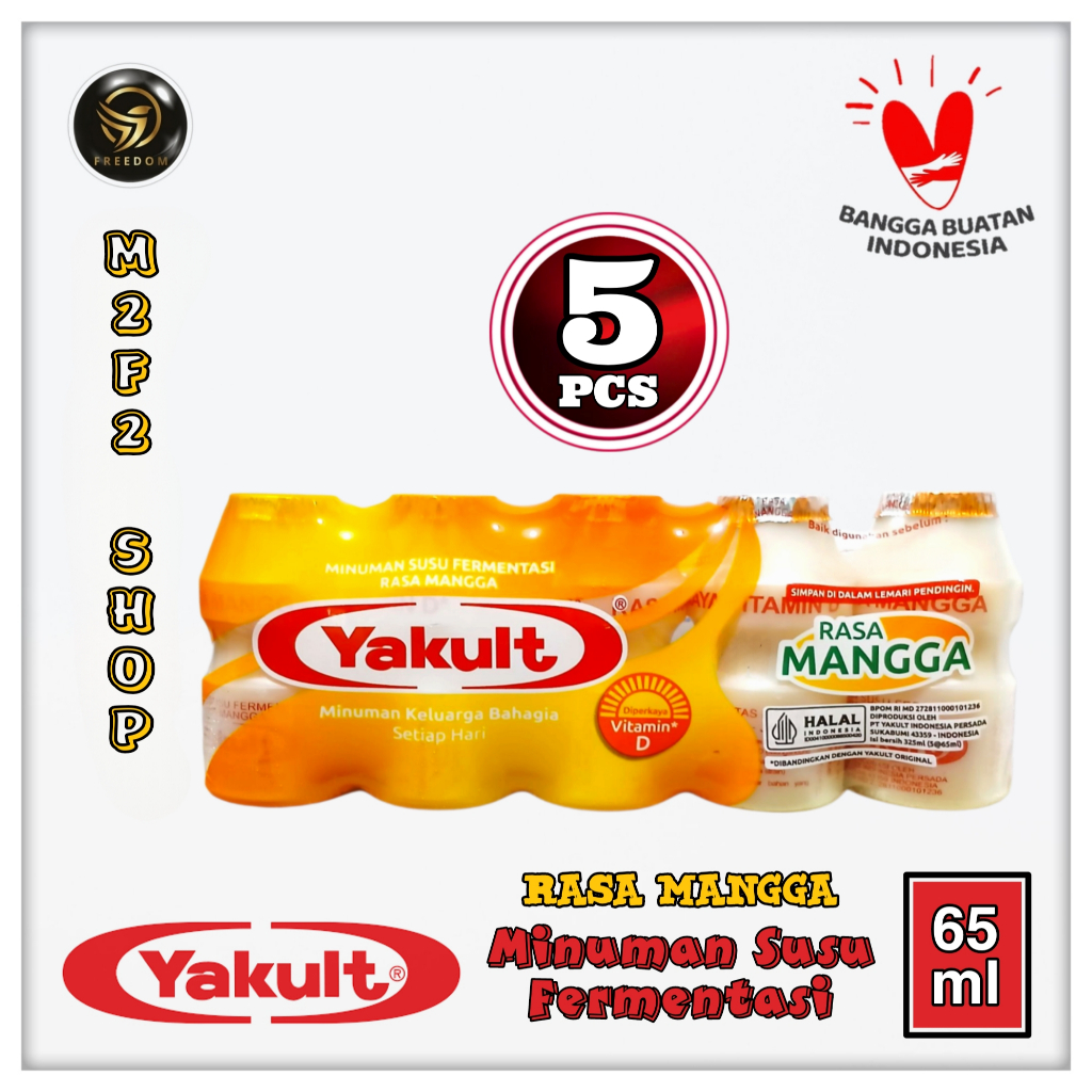 Jual Yakult Minuman Susu Fermentasi Probiotik Rasa Mangga - 65 ml ...