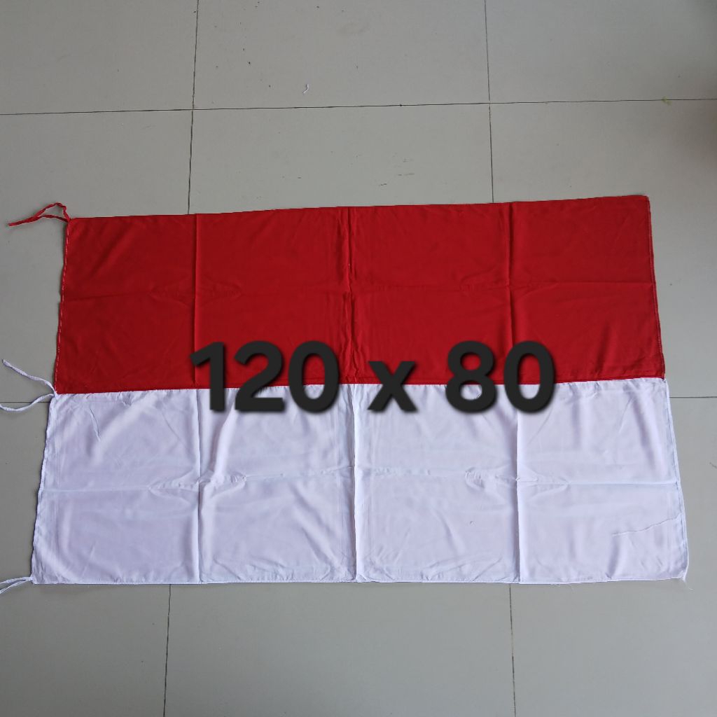 Jual BENDERA MERAH PUTIH BAHAN KAIN KATUN PREMIUM UKURAN 120 X 80 CM 1 ...
