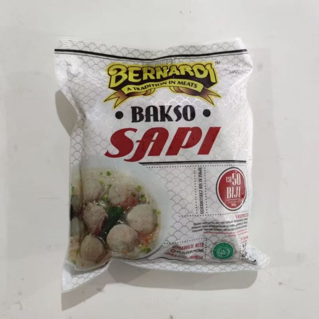 Jual Bernardi bakso sapi halus isi 50s 360gram | Shopee Indonesia