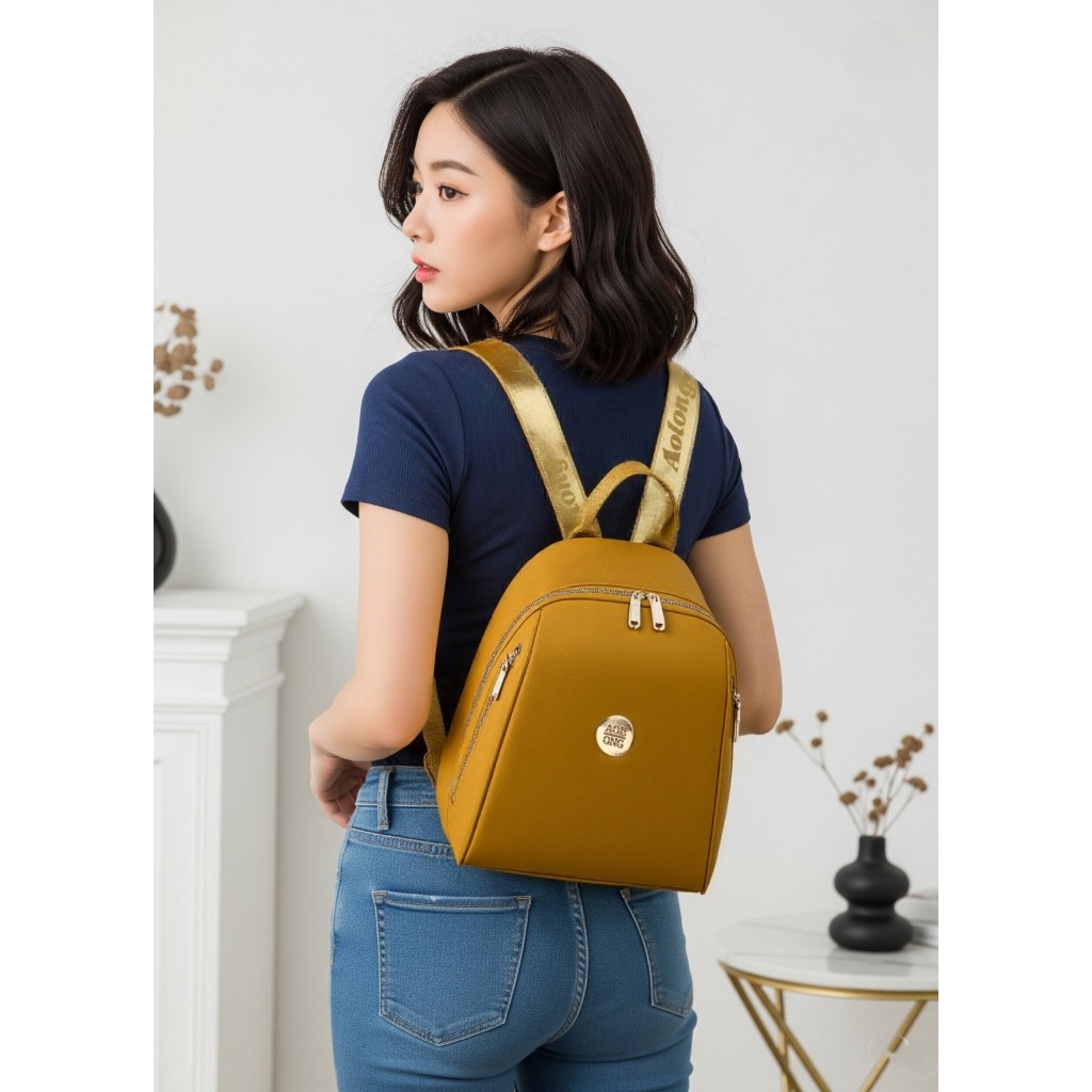 Jual Jielshi Tas Ransel Kanvas Botol 0206 #RS.51 Backpack Wanita ...