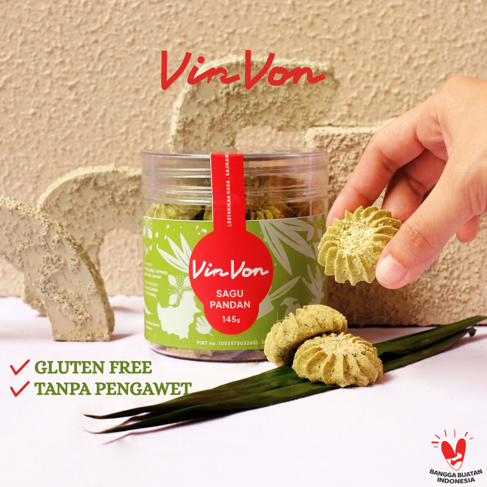 Jual Vinvon - Sagu Pandan 145 gr | Kue Kering | Pandan | Sagu | Snack ...