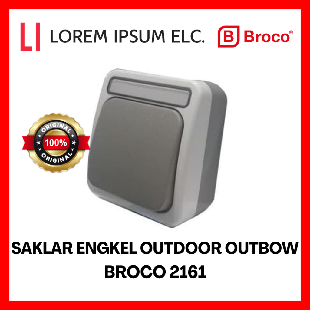 Jual SAKLAR OUTDOOR OUTBOW BROCO 2161 | Shopee Indonesia
