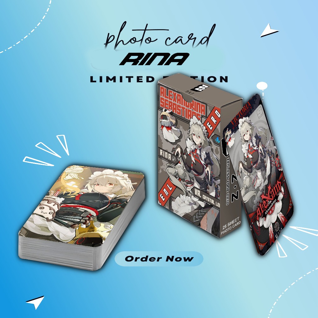 Jual PHOTOCARD SET RINA ALEXANDRIA SEBASTIANE GAME ZENLESS ZONE ZERO PREMIUM 25 SHEET | Shopee ...