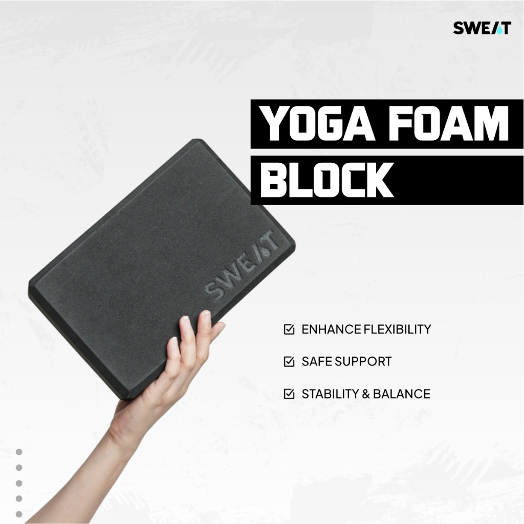 Jual SWEAT - Yoga Foam Block | Brick Foam Balok Yoga - Alat Fitnes Yoga ...