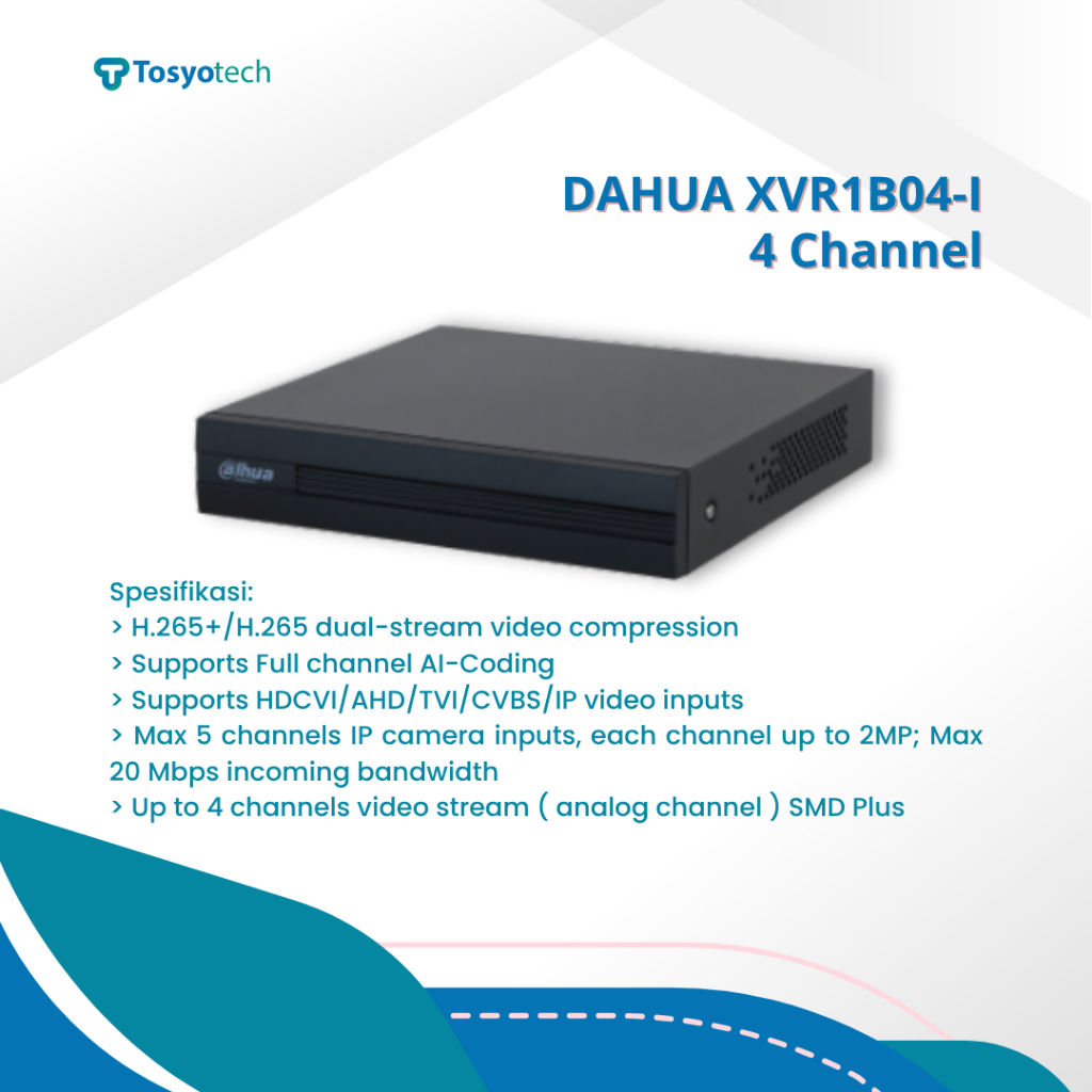 Jual DVR DAHUA 4 CH DH-XVR1B04-I / XVR DAHUA 4 CHANNEL DH-XVR1B04-I ...