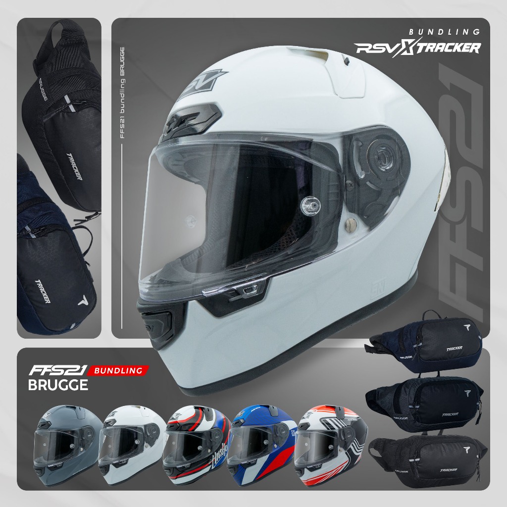 Jual [EXCLUSIVE COLLABORATION: RSV x TRACKER] HELM FULL FACE RSV FFS21 ...