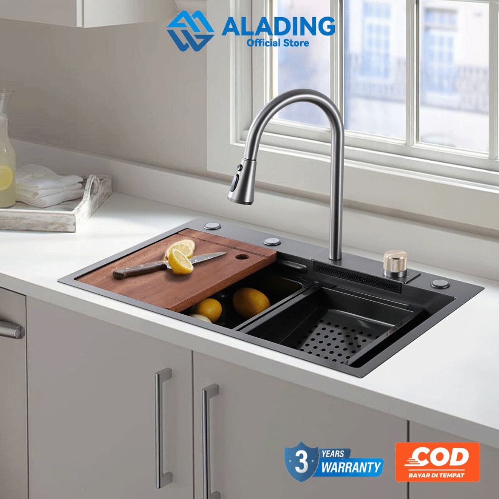Jual Wastafel Stainless Steel Kitchen Sink SUS304 3.0mm,Modern Tebal ...