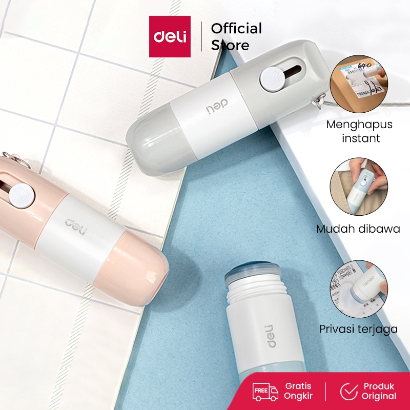 Jual Deli Roller Stamp / Stempel Pelindung Data 2 in 1 Dengan Cutter ...