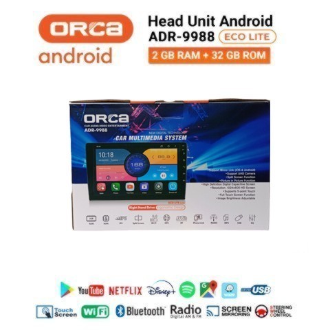 Jual Headunit Android 9 Inch Ram 2/32 Real Android Universal ORCA ECO ...