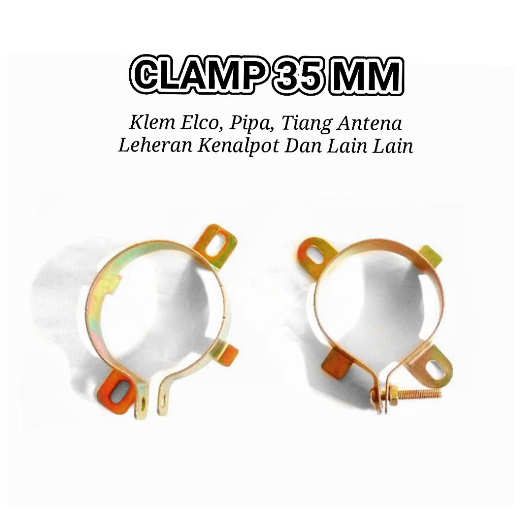 Jual Klem Elco Clamp Pipa 35mm Ring Elko Cincin Kenalpot Tiang Antena ...