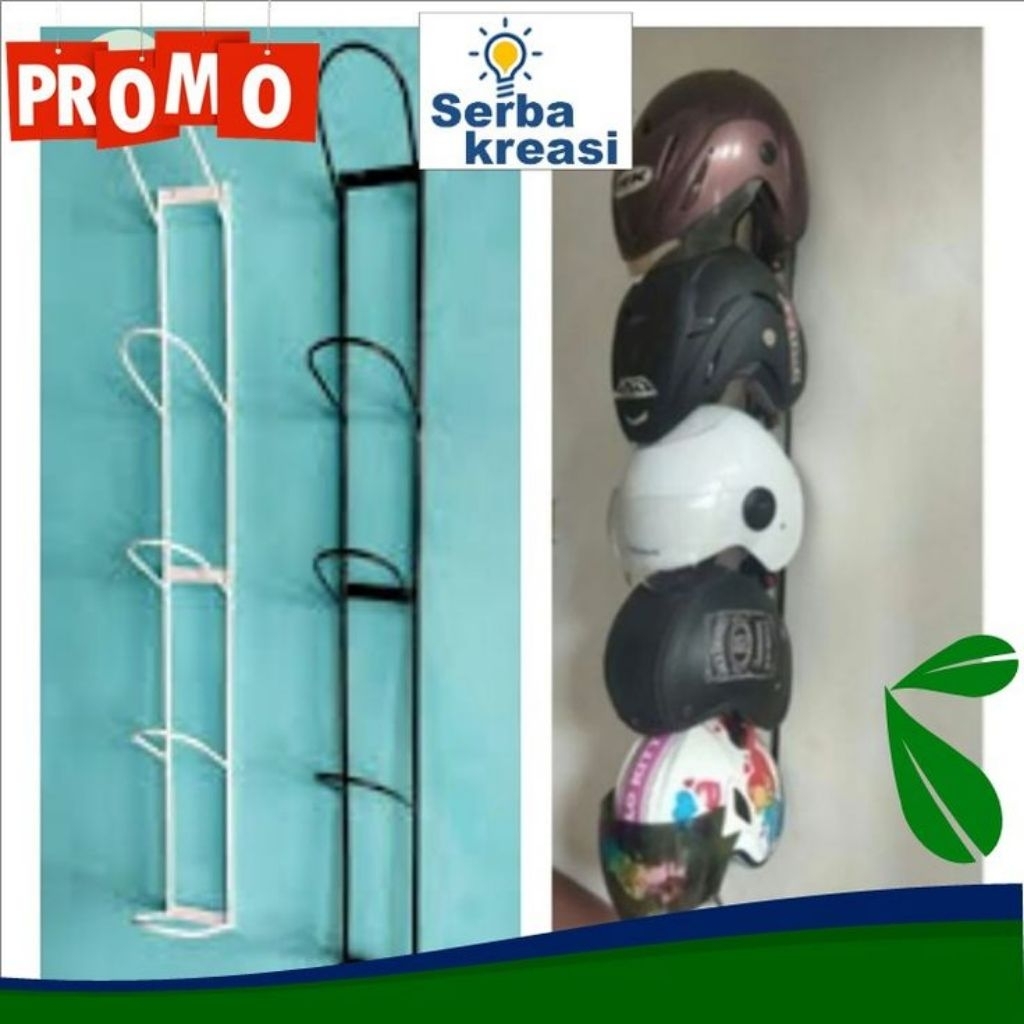 Jual Rak Helem kokoh di Gantung di dinding variasi 5 asusun 4 Susun 3 ...