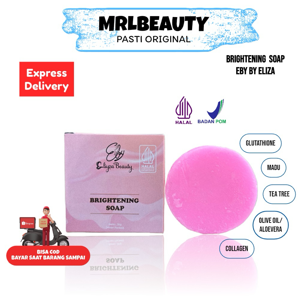 Jual SABUN ELIYZA BEAUTY BRIGHTENING SOAP MENCERAHKAN WAJAH BADAN SABUN ...