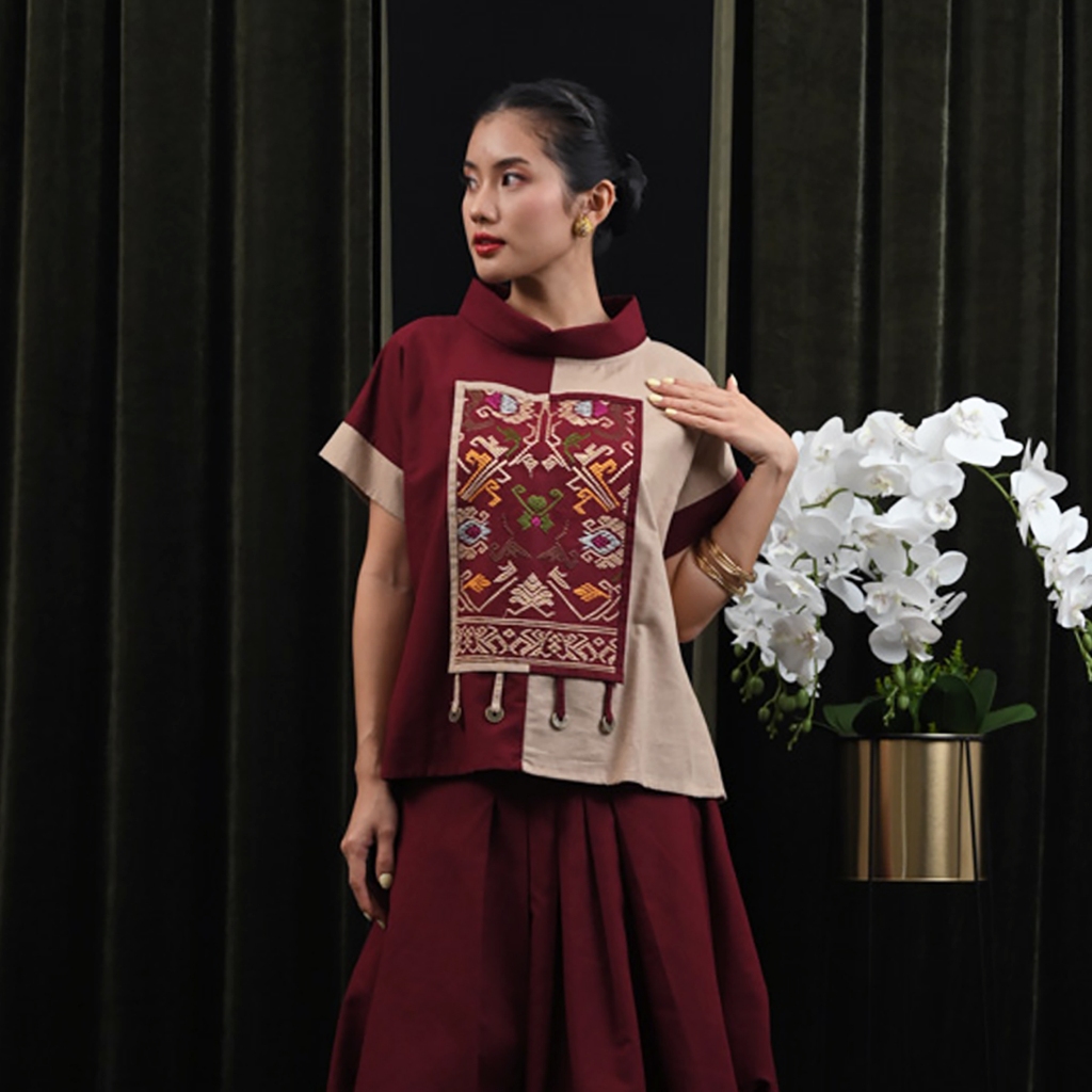 Jual NONA RARA - Flora Suksma T4396, Baju kerja batik blouse wanita ...