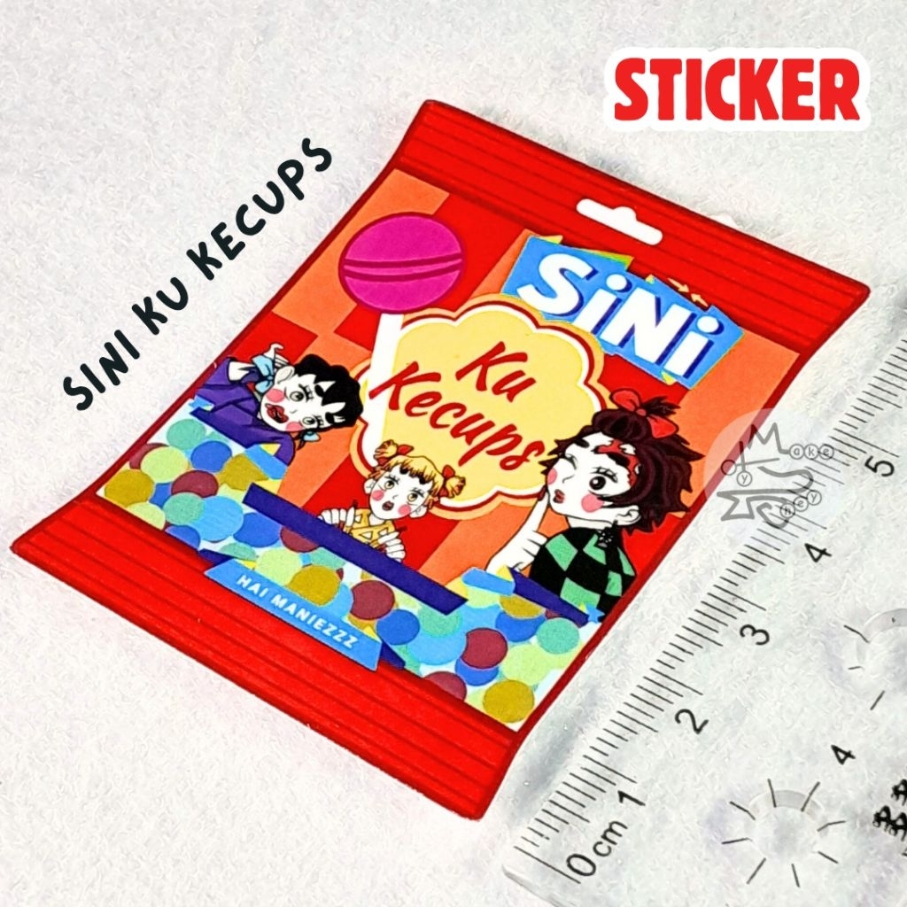 Jual [1pcs] Stiker Sini Ku Kecups Tanjiro Kamado Zenitsu Agatsuma ...