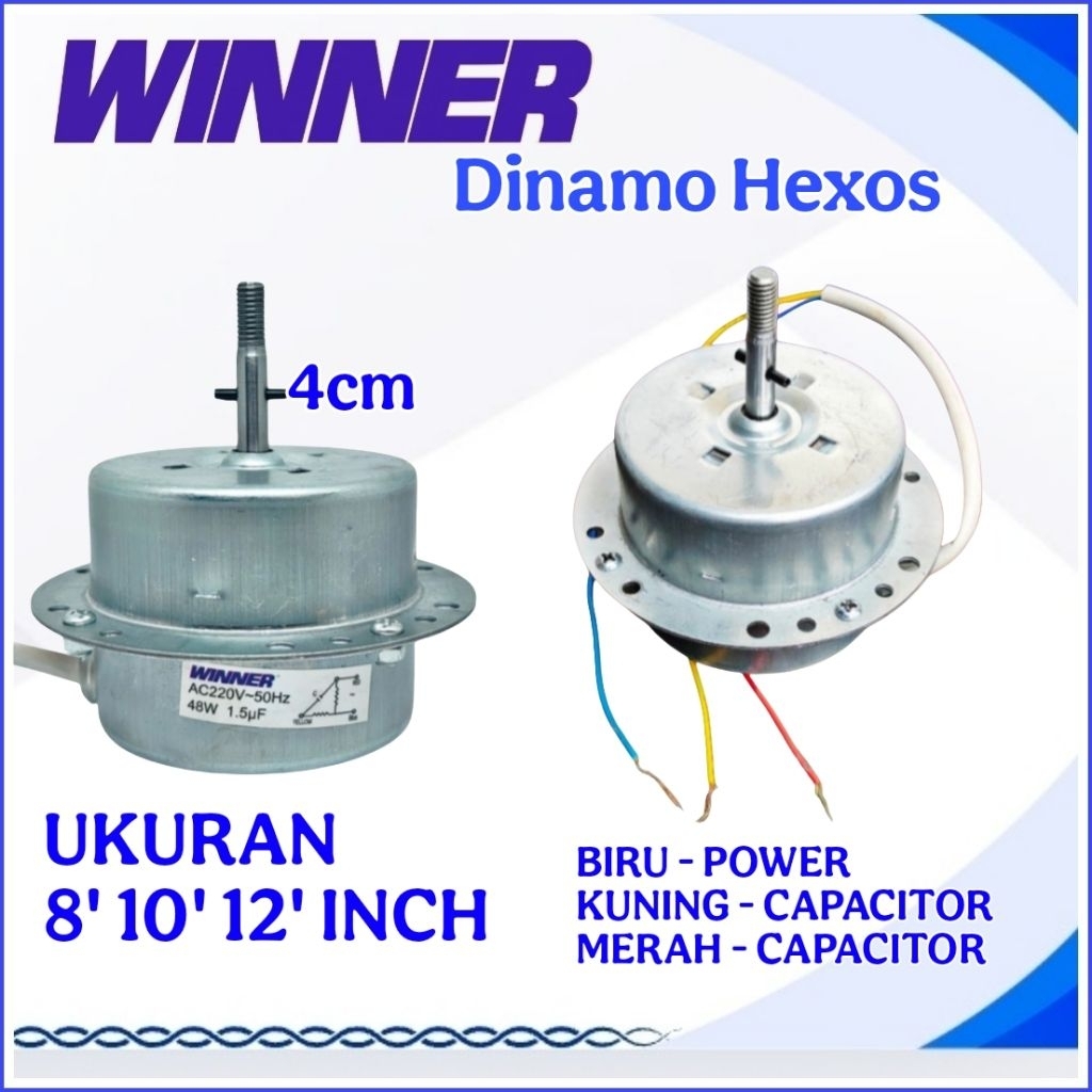Jual Dinamo Exhaust Fan Hexos Winner khusus Hexos Fan AC Maspion 8 ...