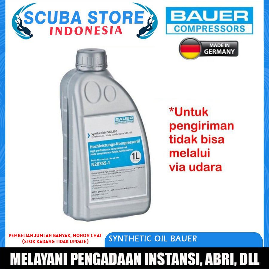 Jual N28355 Synthetic Oil Compressor Bauer Spare Part Oli Sintetik ...