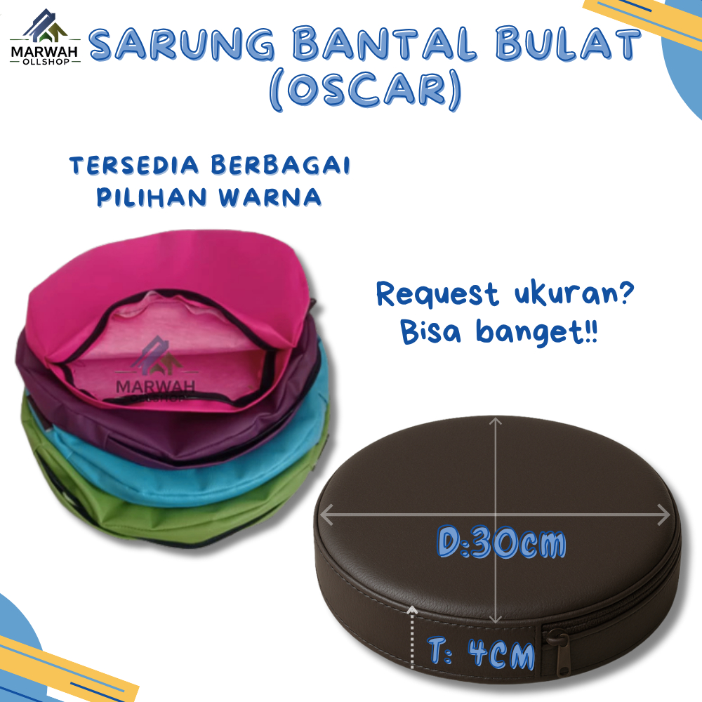 Jual SARUNG ALAS DUDUK BULAT DIAMETER 30 TEBAL 4 (BISA REQUEST UKURAN ...