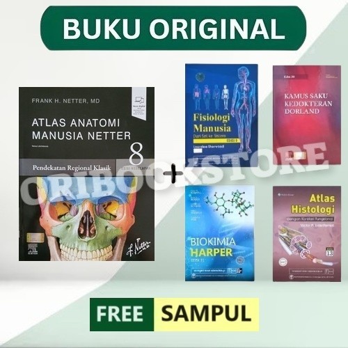 Jual ORIGINAL PAKET BUKU NETTER ATLAS ANATOMI MANUSIA FISIOLOGI ...