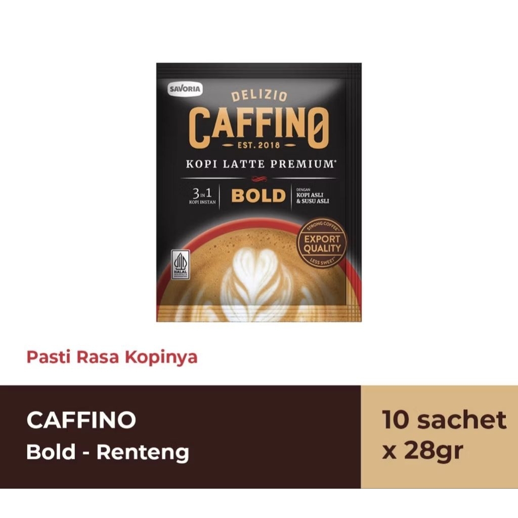 Jual Kopi Caffino Bold isi 10 Sachet, Coffee, kopi 3 in 1, kopi instan ...