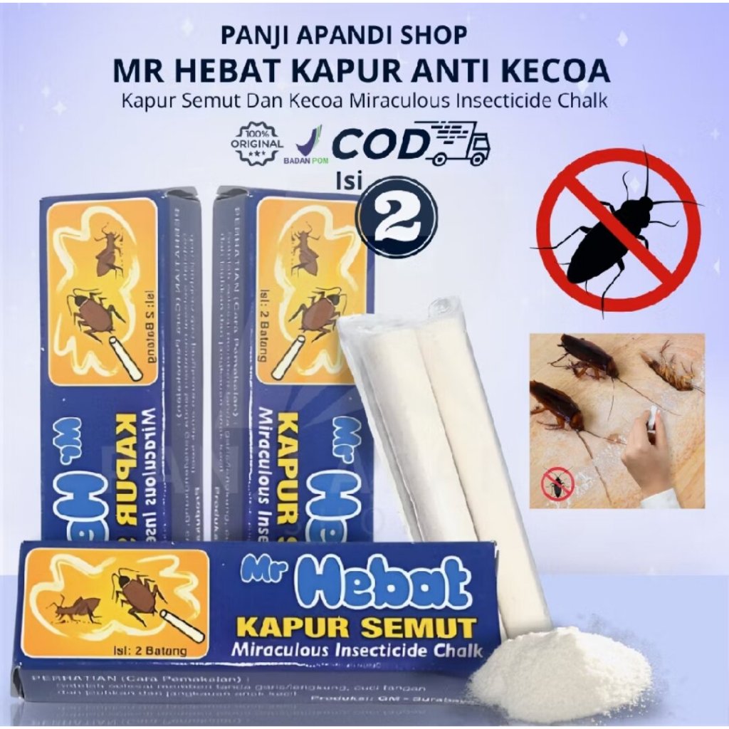 Jual 1box=2stick Kapur Semut Hebat Kapur Serangga Kecoa | Shopee Indonesia