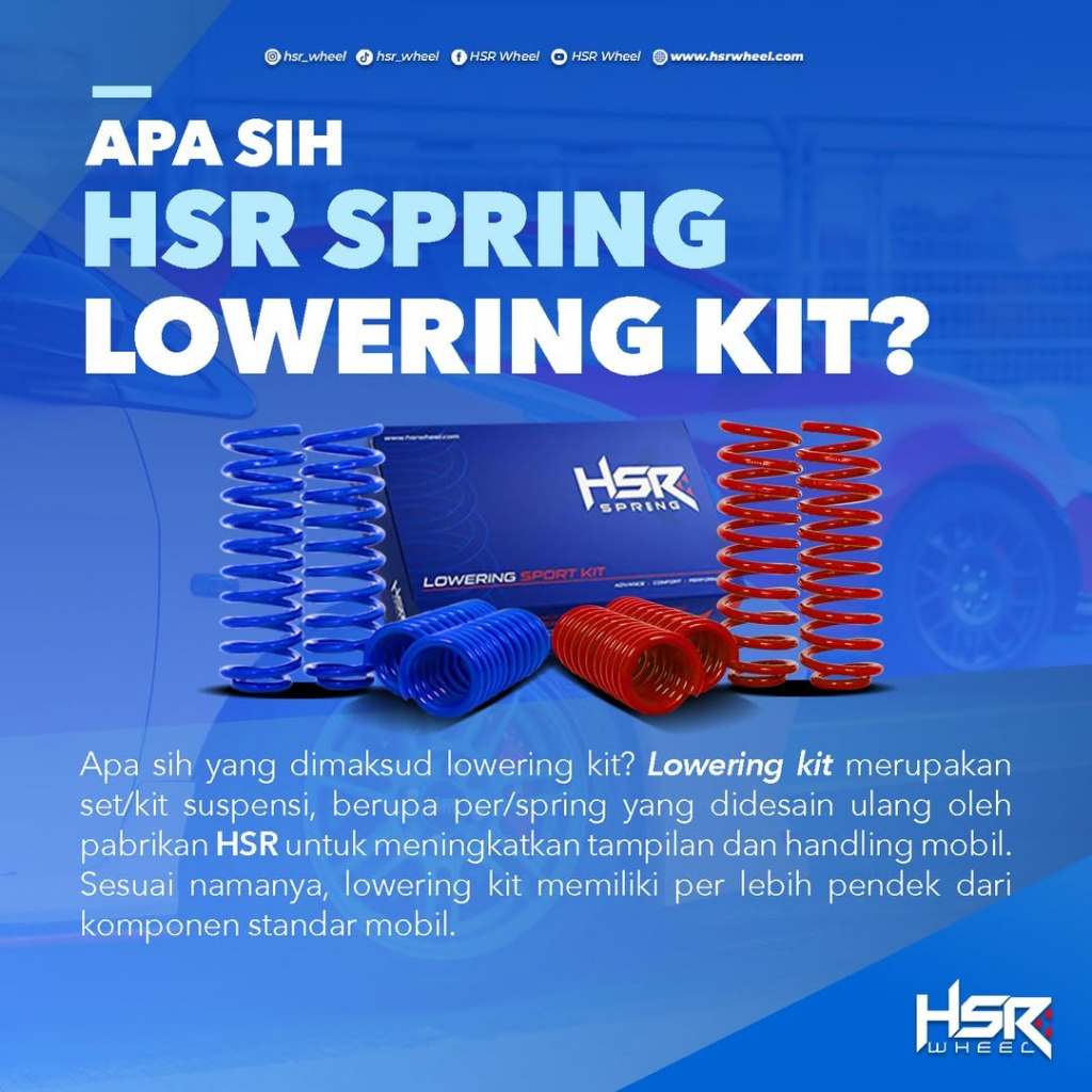 Jual per ceper - LOWERING KIT HSR RED LOWERING KIT HSR RED TOYOTA ...
