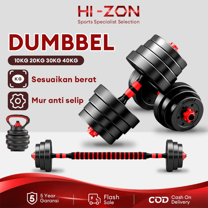 Jual Dumbell Set 20KG 30KG Peralatan Fitness Barbel Bisa Disambung Peralatan Gym Di Rumah ...