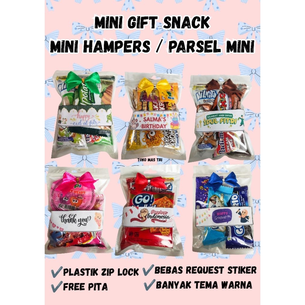 Jual MINI GIFT MINI HAMPERS SNACK MINI PARSEL MINI TEMA WARNA KUNING ...