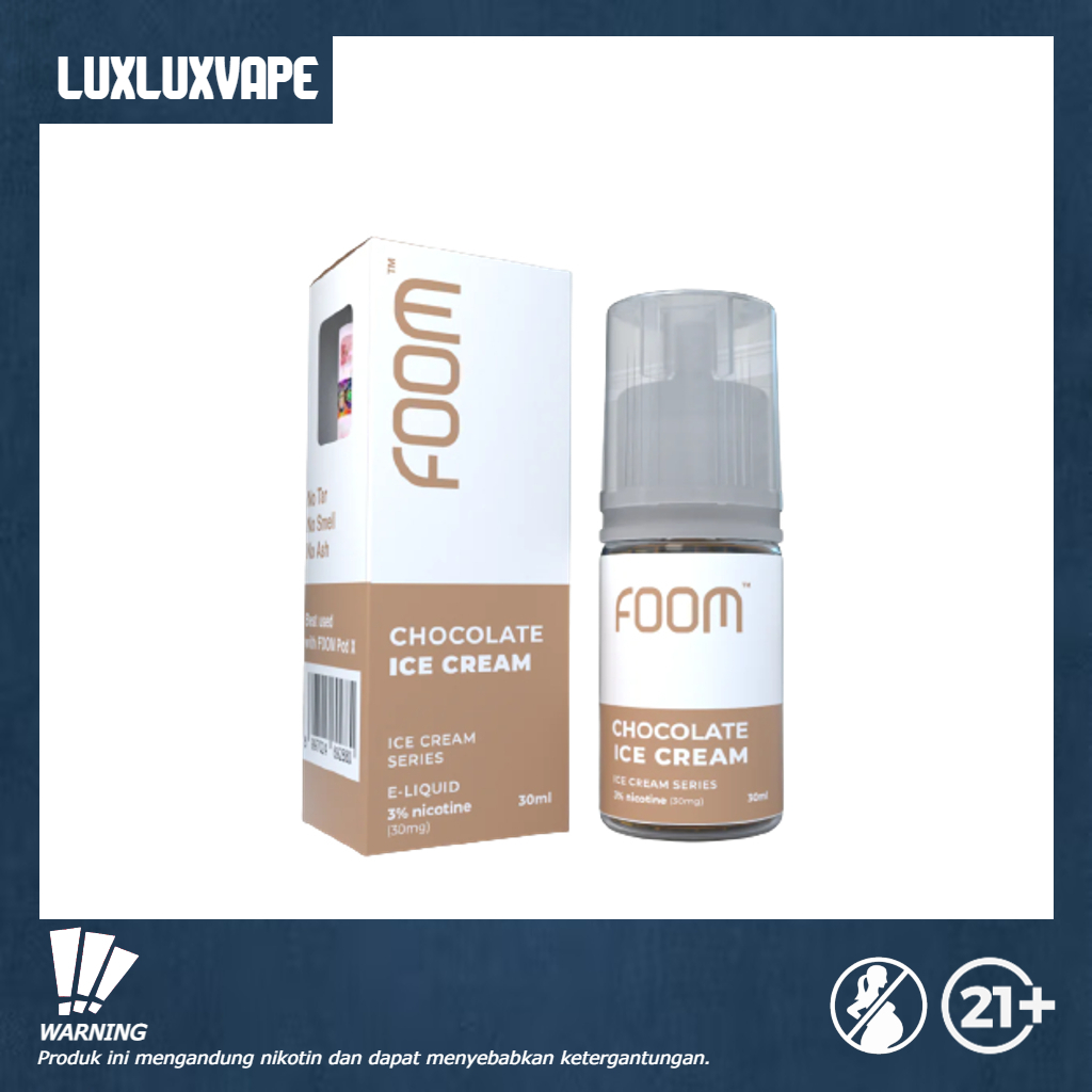 Jual Liquid Foom Chocolate Ice Cream Salt 30ml Authentic by Foom Lab ...
