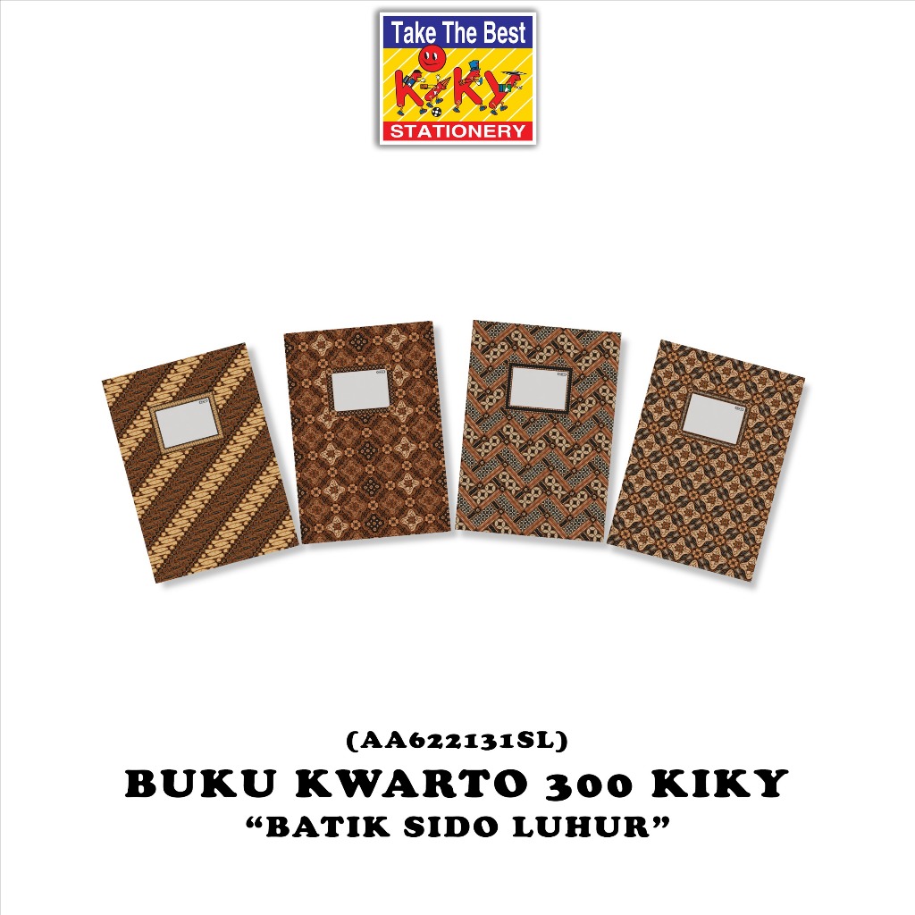 Jual KIKY Buku Hard Cover Kwarto Glossy (Uk. 16 x 21 cm) Isi 300 Lembar ...