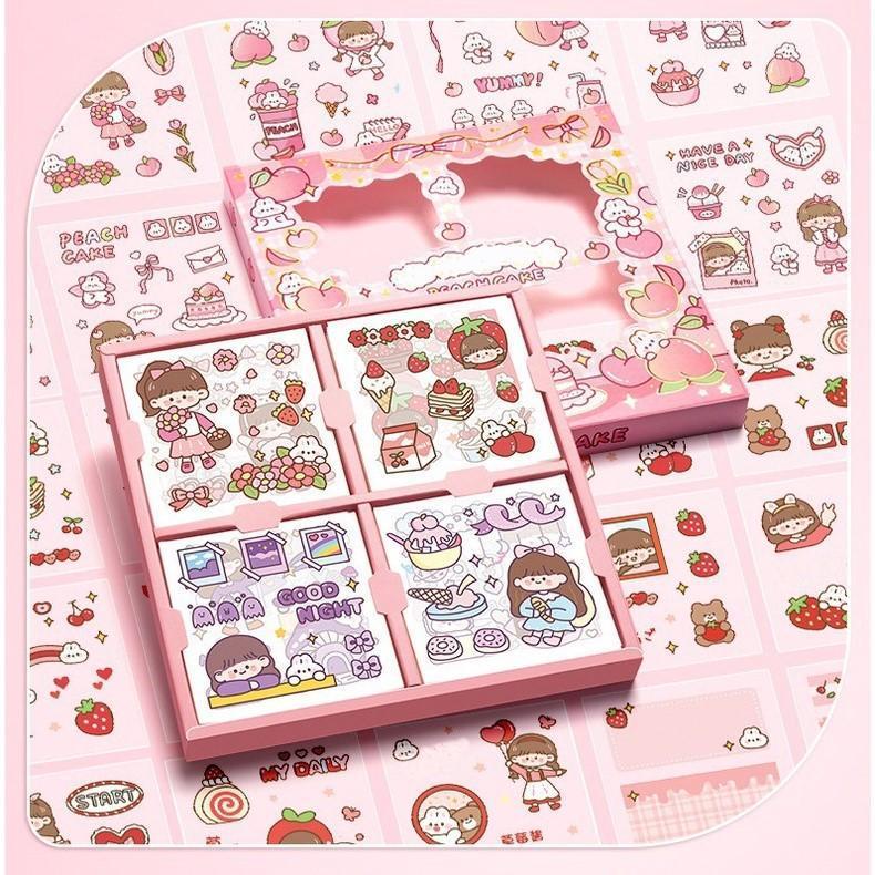 Jual MOMO STICKER KOREA ISI 100 PCS STICKER DECO AESTHETIC / CASE HP ...