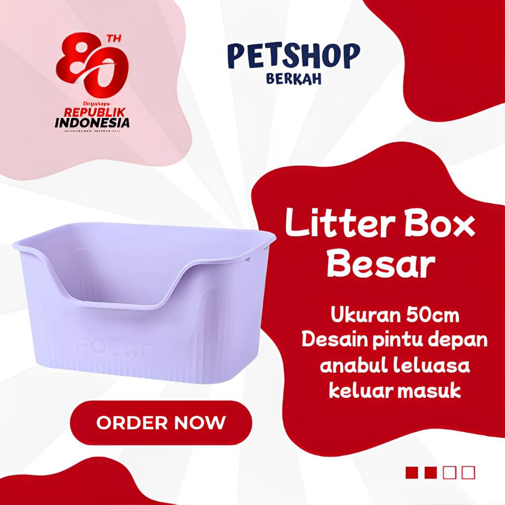 Jual LITTER BOX Cat Extra Besar Baskom bak Pasir Kucing | Shopee Indonesia
