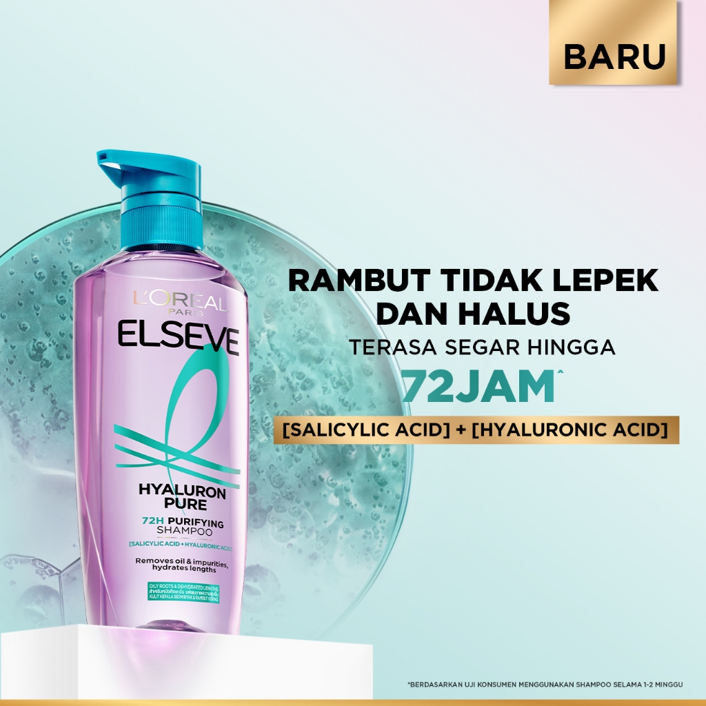 Jual [NEW LAUNCH] L'Oreal Paris Hyaluron Pure 72H Purifying Shampoo ...