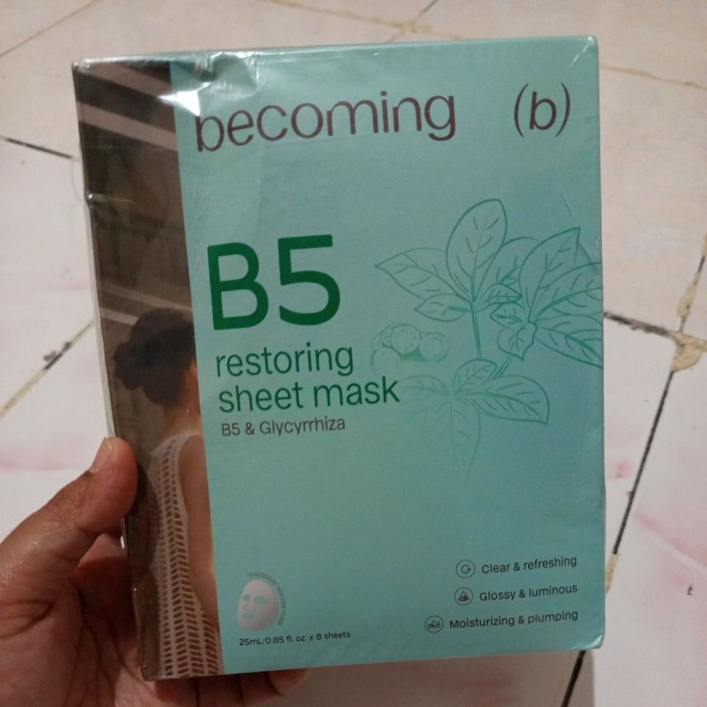 Jual Becoming B5 Restoring Sheet Mask | Shopee Indonesia