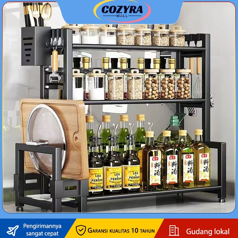 Jual Dear Rak Bumbu Dapur Stainless Steel Rak Botol Bumbu Dapur Rak ...