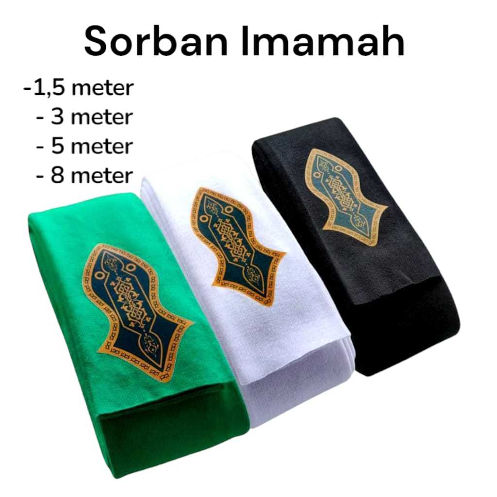 Jual Sorban Imamah Rida Halus 3 Meter Logo - Sorban Imamah/sorban ...