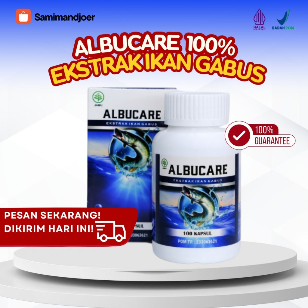 Jual ALBUCARE Ekstrak Albumin Ikan Gabus Kapsul Herbal 100% Original ...