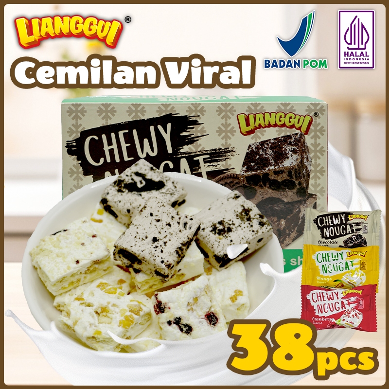 Jual Lianggui - ‌Nougat Cranberry Choco Halal Cemilan Liburan Aneka ...